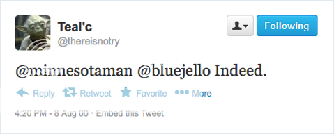 T is for Twitter - antonomasia09 - Stargate SG-1 [Archive of Our Own]